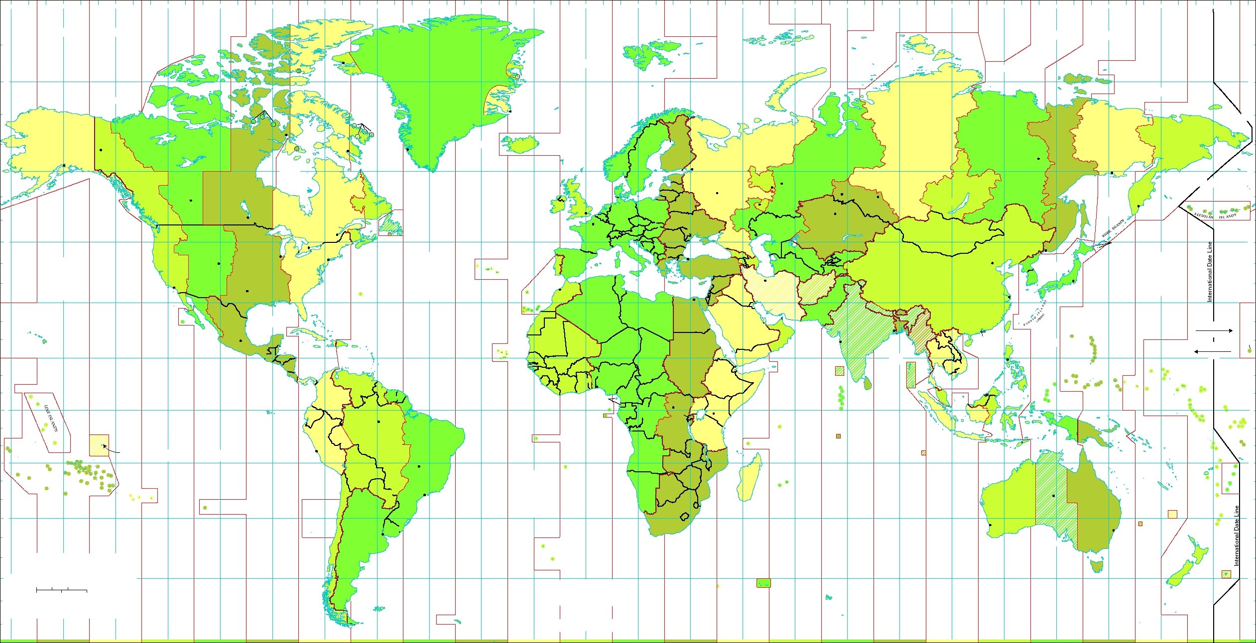 S samo Mapas Maps Standard Time Zones Of The World S samo Mapas Maps Standard Time Zones Of The World